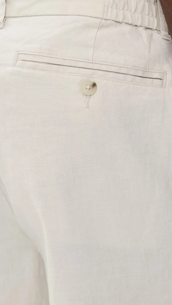 Onia Stretch Linen Shorts - Stone
