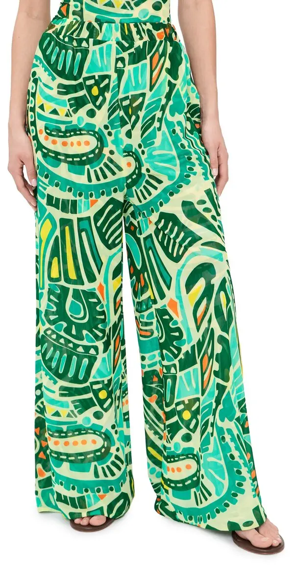 Eywasouls Malibu Seby Tropical Print Pants - Jungle Rhythm