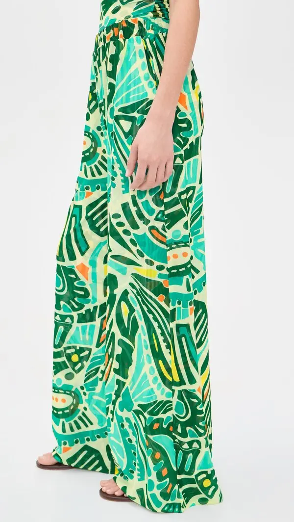 Eywasouls Malibu Seby Tropical Print Pants - Jungle Rhythm