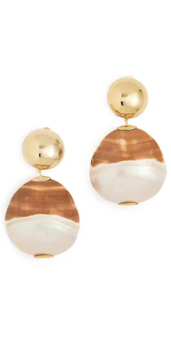 LIZZIE FORTUNATO Rodan Pearl Earrings - Gold