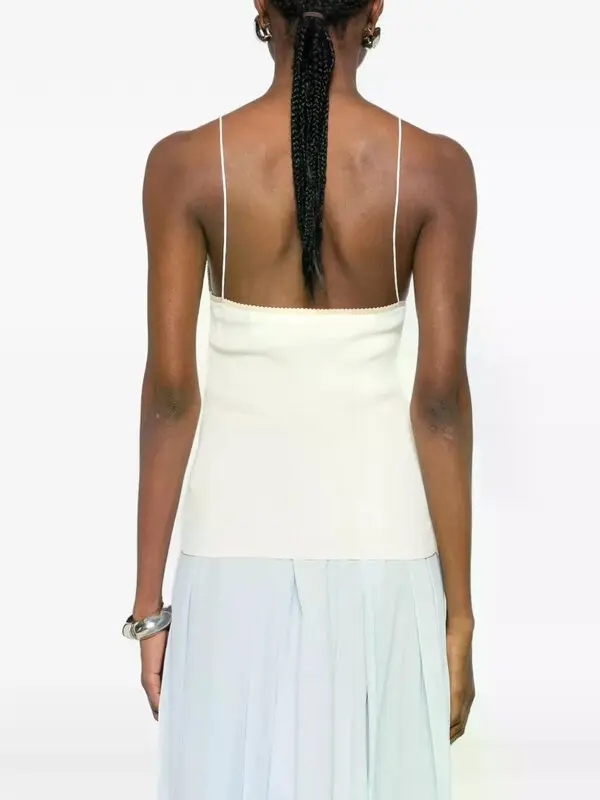 N°21 Ribbed Camisole With Contrast Trim