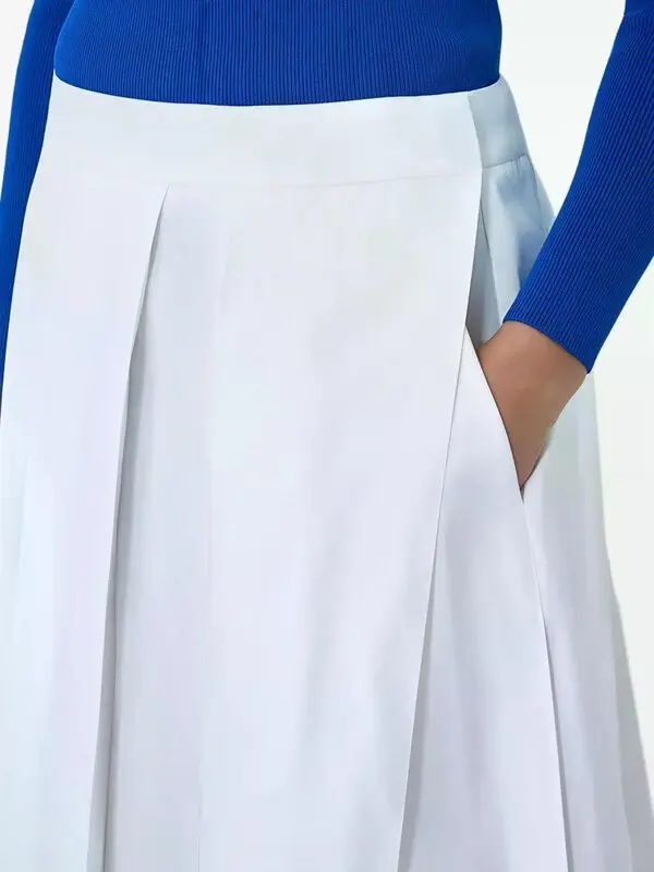 JIL SANDER A-line Pleated Midi Skirt
