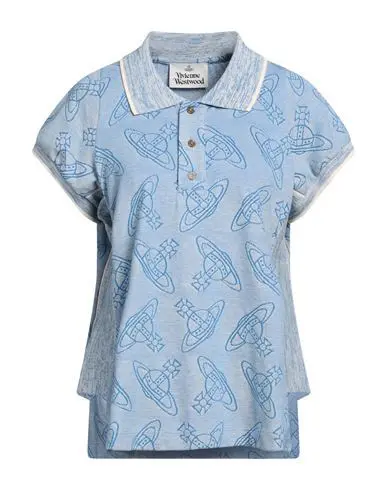 VIVIENNE WESTWOOD Cotton Piqué Polo Shirt - Azure