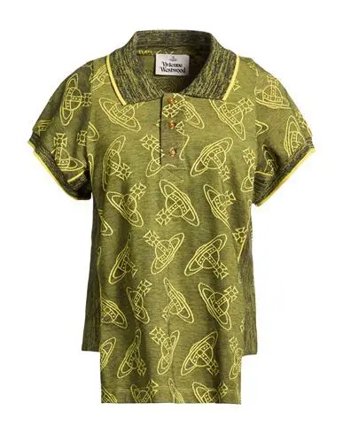 VIVIENNE WESTWOOD Cotton Piqué Polo Shirt - Green