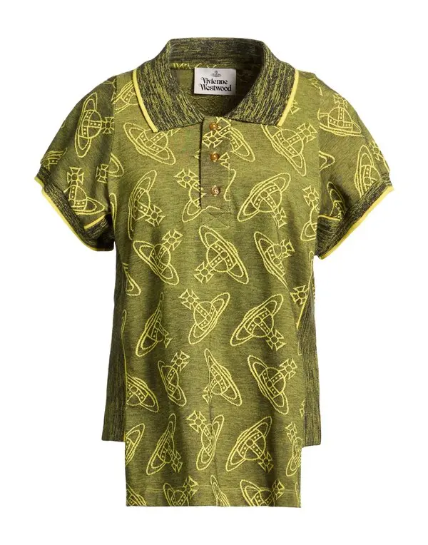 VIVIENNE WESTWOOD Cotton Piqué Polo Shirt - Green