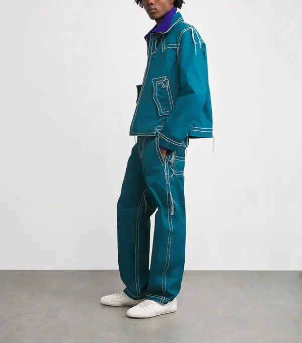 CRAIG GREEN Cotton Embroidered Trousers
