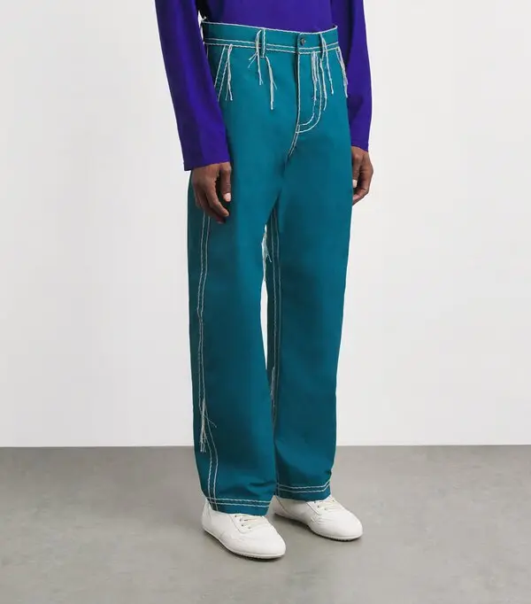CRAIG GREEN Cotton Embroidered Trousers