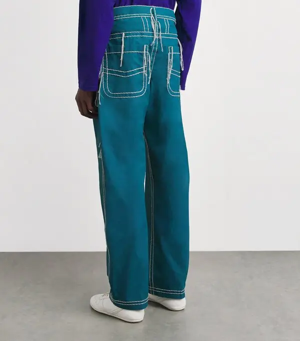 CRAIG GREEN Cotton Embroidered Trousers