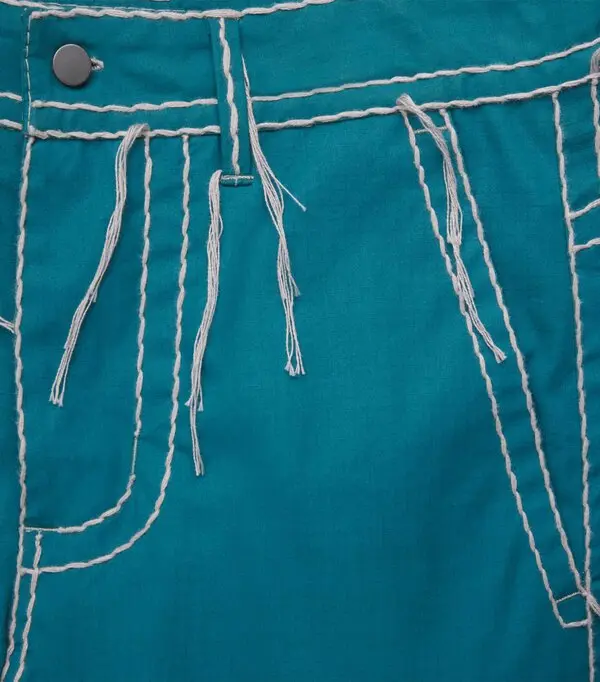 CRAIG GREEN Cotton Embroidered Trousers