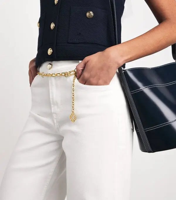 Maje Stretch-cotton Flare Jeans - White