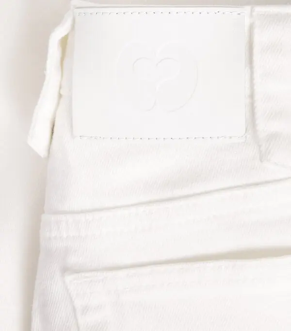 Maje Stretch-cotton Flare Jeans - White