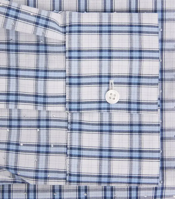Maje Embellished Check Shirt - White
