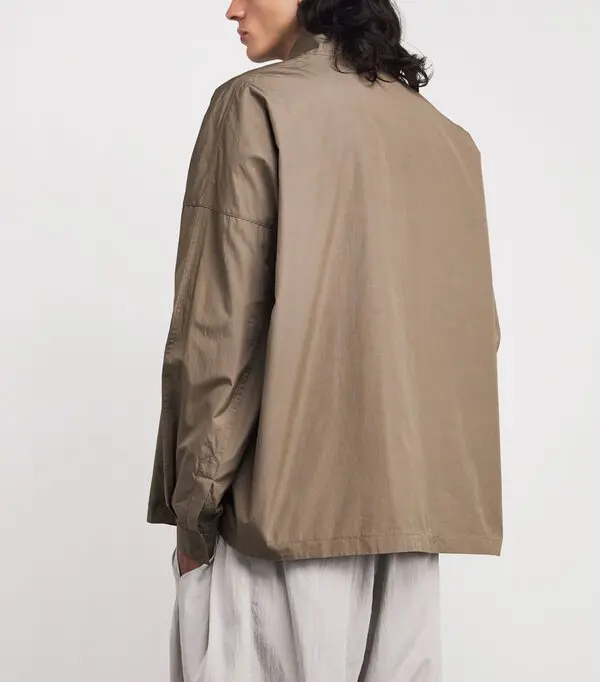 THE ROW Trenton Cotton Jacket - Green