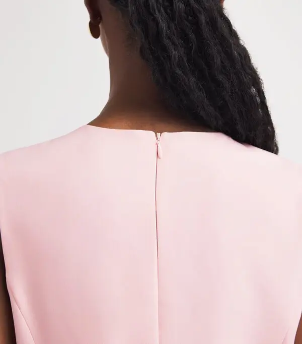 LEO LIN Rose-detail Cleo Midi Dress - Pink