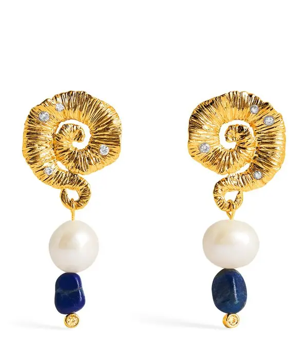 Anni Lu Plated Jetset Earrings - Gold