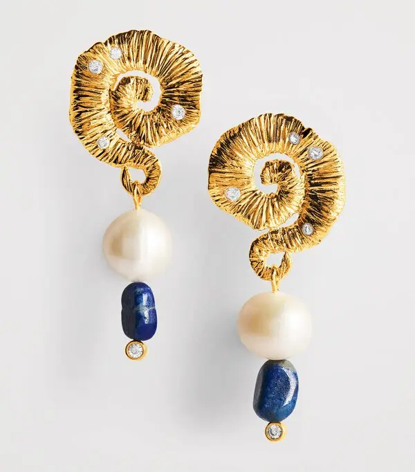 Anni Lu Plated Jetset Earrings