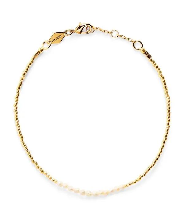 Anni Lu Slim Pearly Bracelet - Gold