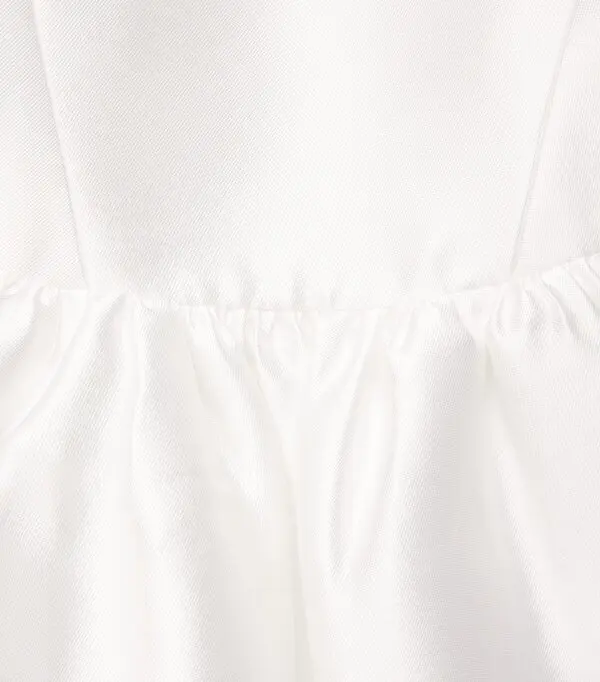 SELF-PORTRAIT Taffeta Strapless Midi Dress