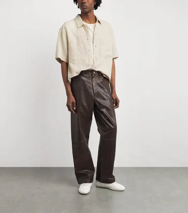 SUNFLOWER Linen-cotton Adam Shirt - White