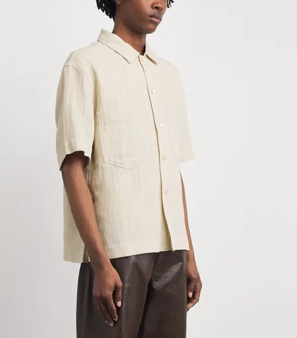 SUNFLOWER Linen-cotton Adam Shirt - White