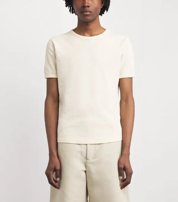 SUNFLOWER Organic Cotton Jagger Waffle T-shirt - Beige