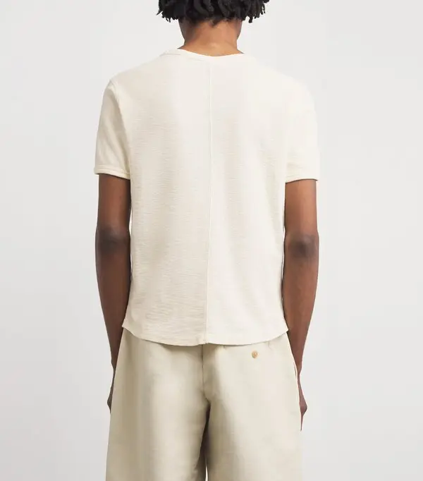 SUNFLOWER Organic Cotton Jagger Waffle T-shirt - Beige