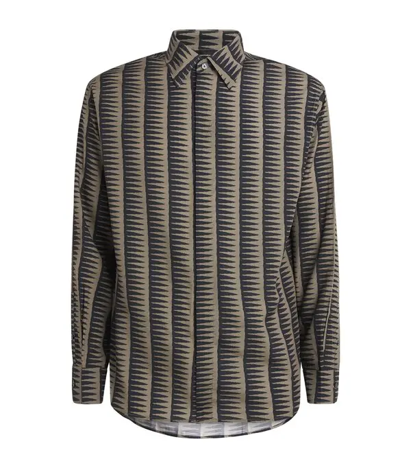 Emporio Armani Printed Long-sleeve Shirt