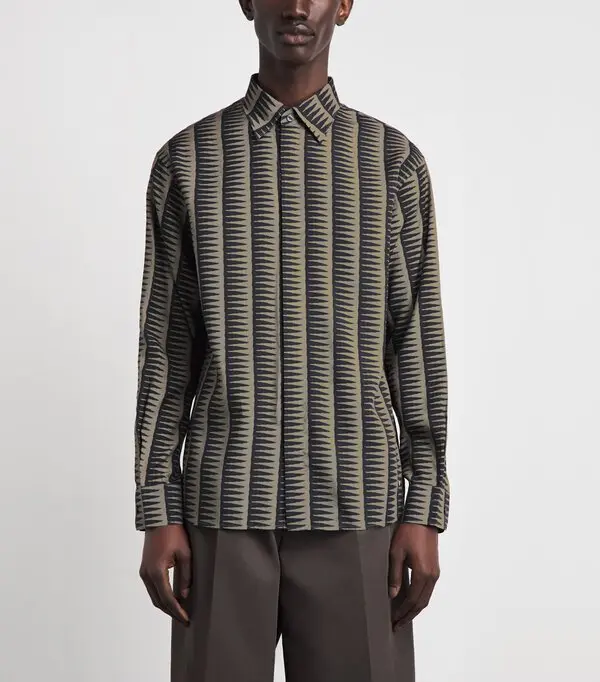 Emporio Armani Printed Long-sleeve Shirt