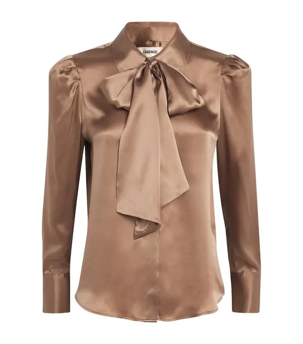L'Agence Silk Tie Blouse