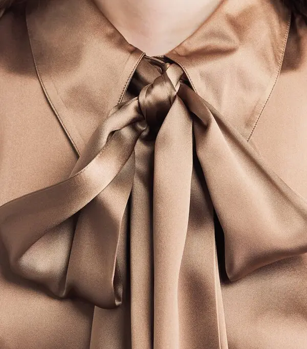 L'Agence Silk Tie Blouse