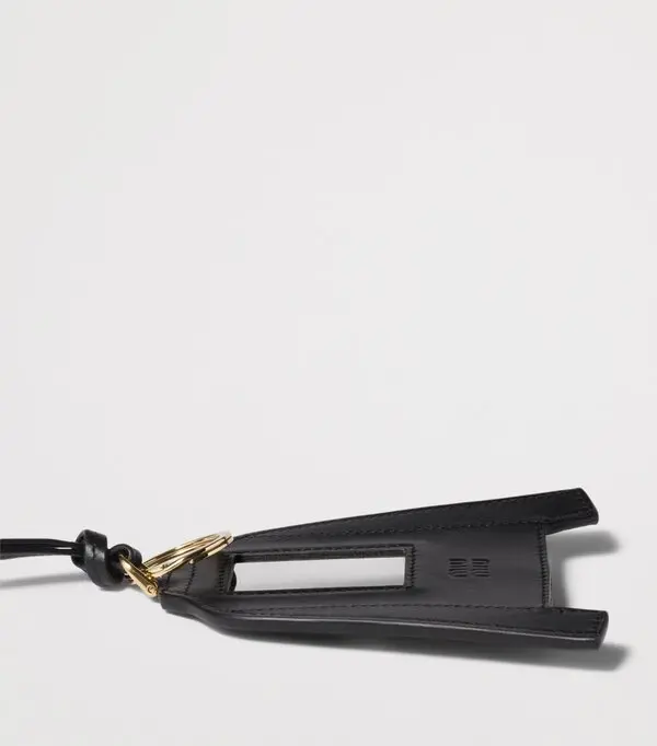 Miu Miu Leather Polo Shirt Keyring - Yellow