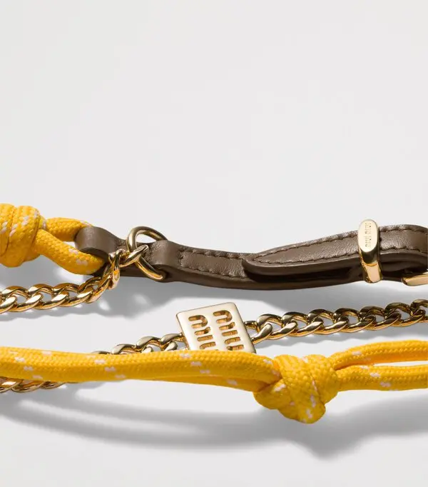 Miu Miu Leather And Steel Chain