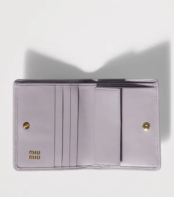 Miu Miu Small Leather Matelassé Wallet