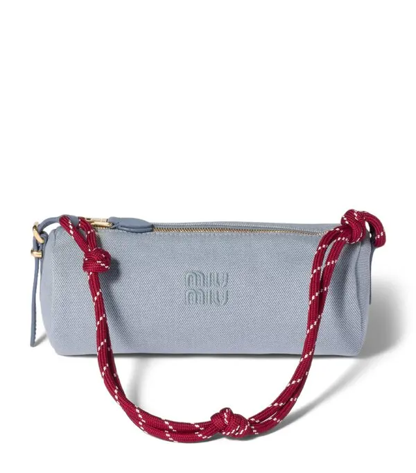 Miu Miu Gabardine Pouch - Turquoise