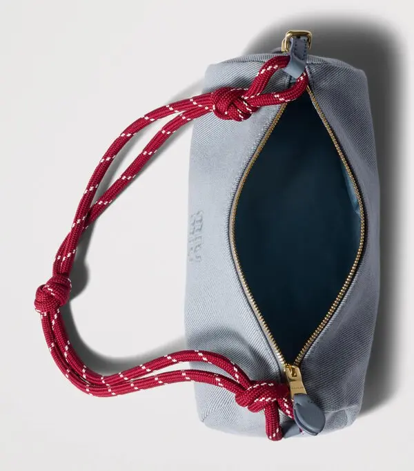 Miu Miu Gabardine Pouch - Turquoise