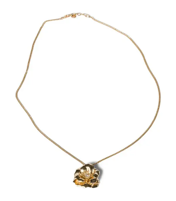 Miu Miu Flower Pendant Chain Necklace