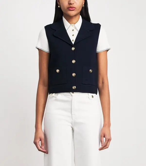 Maje Sleeveless Waistcoat