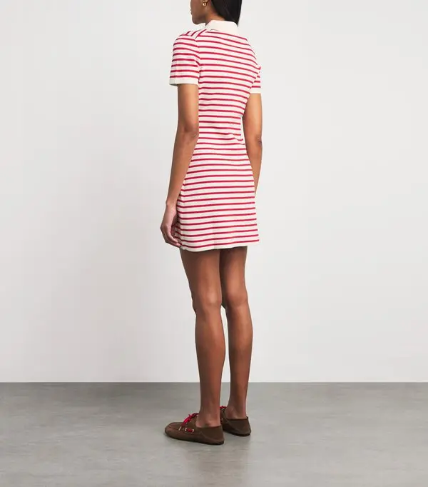 Maje Cotton-blend Stripe Mini Dress