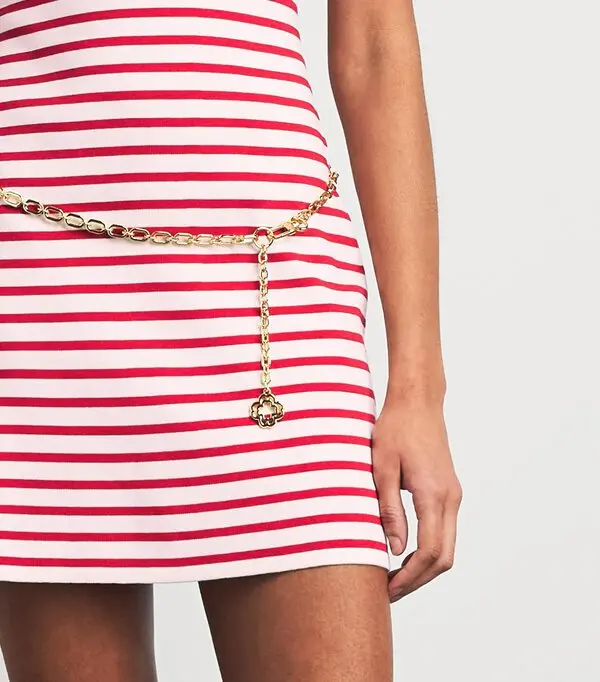 Maje Cotton-blend Stripe Mini Dress