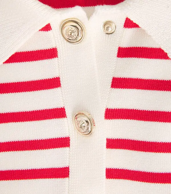 Maje Cotton-blend Stripe Mini Dress