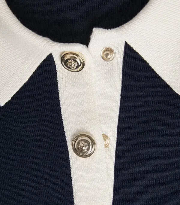Maje Cotton-blend Polo Mini Dress