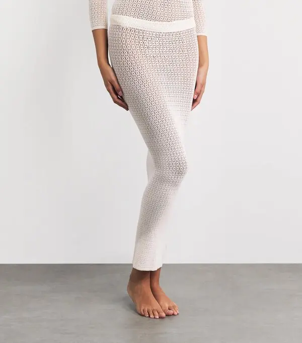 Wolford Daisy Net Midi Skirt - Ivory