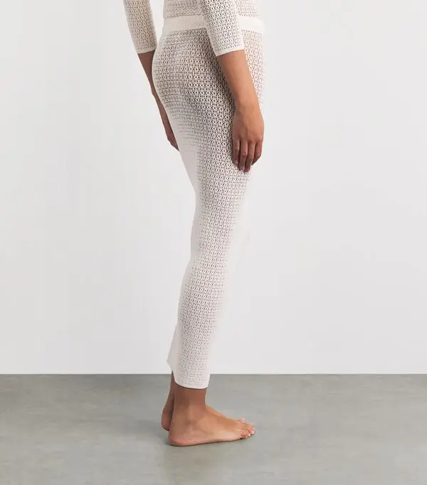 Wolford Daisy Net Midi Skirt - Ivory