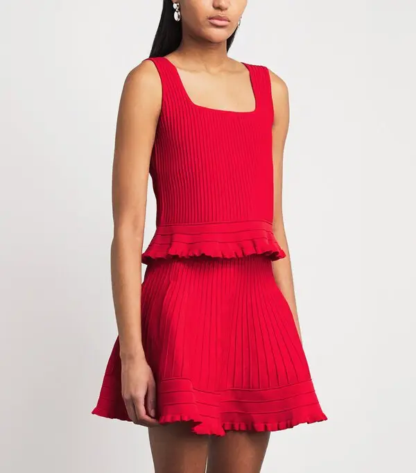 Maje Ruffled Crop Top