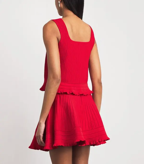 Maje Ruffled Crop Top