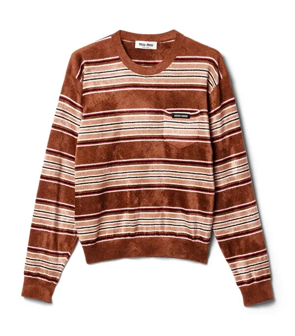 Miu Miu Striped Chenille Sweater