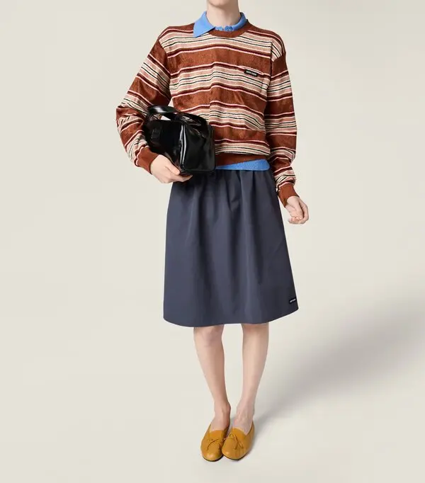 Miu Miu Striped Chenille Sweater