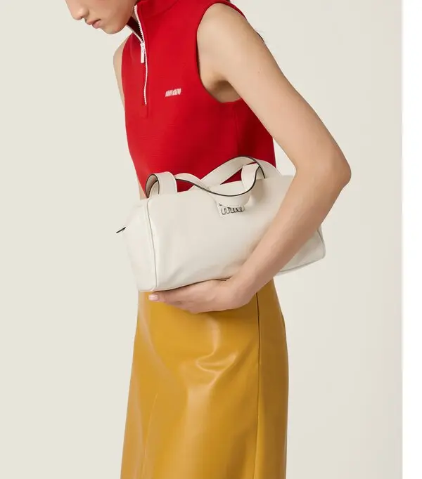 Miu Miu Virgin Wool Half-zip Sleeveless Sweater