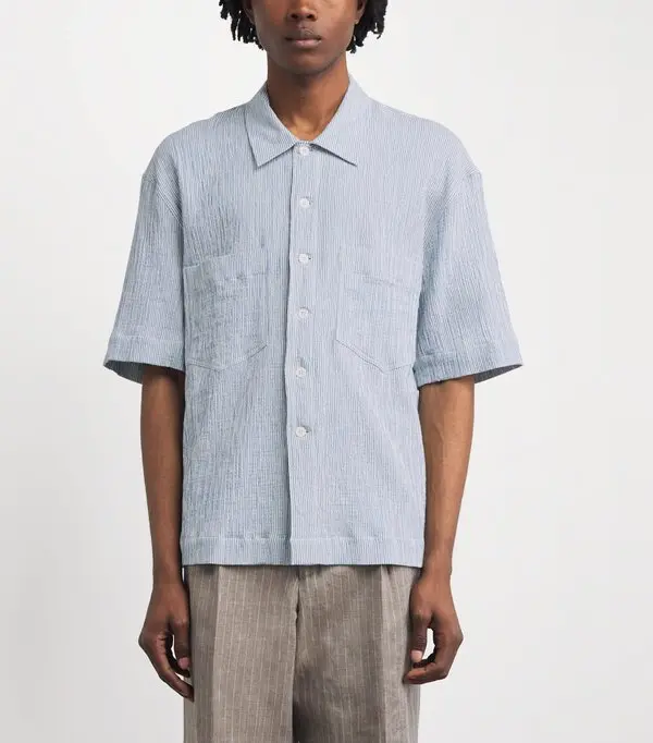 SUNFLOWER Cotton-blend Stripe Adam Shirt