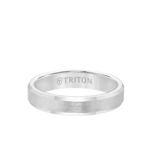 TRITON 4mm Tungsten Carbide Ring With Brush Center